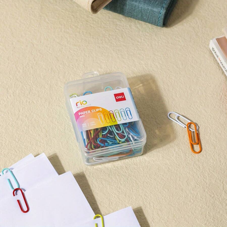 deli DELI 100pcs Metal Mini Paper Clips Office Paperclip For Document ...
