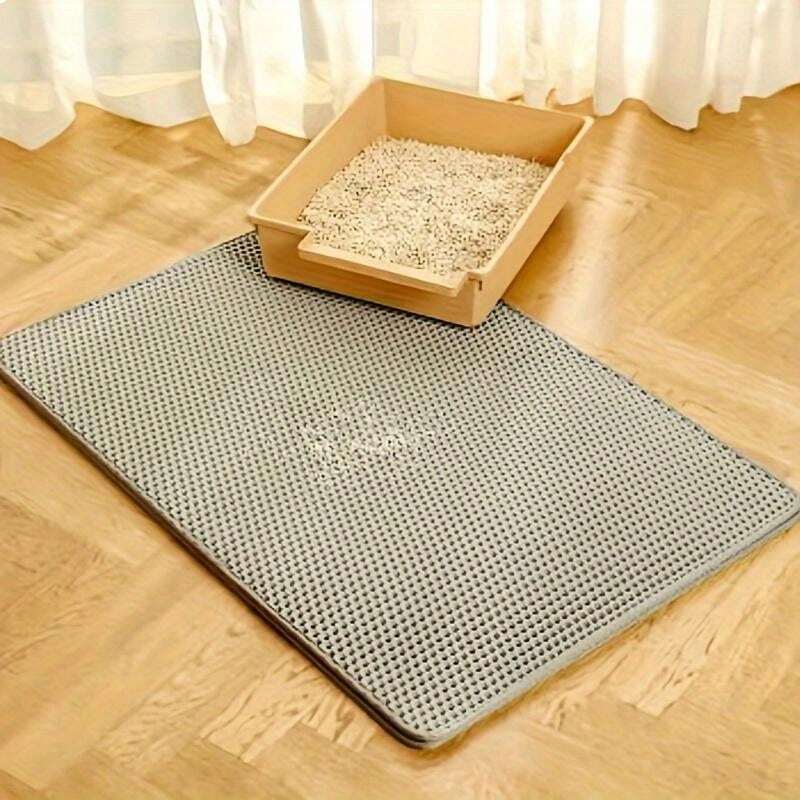 Extra Large Double-Layer Cat Litter Mat - Splash-Proof And Leak-Proof ...