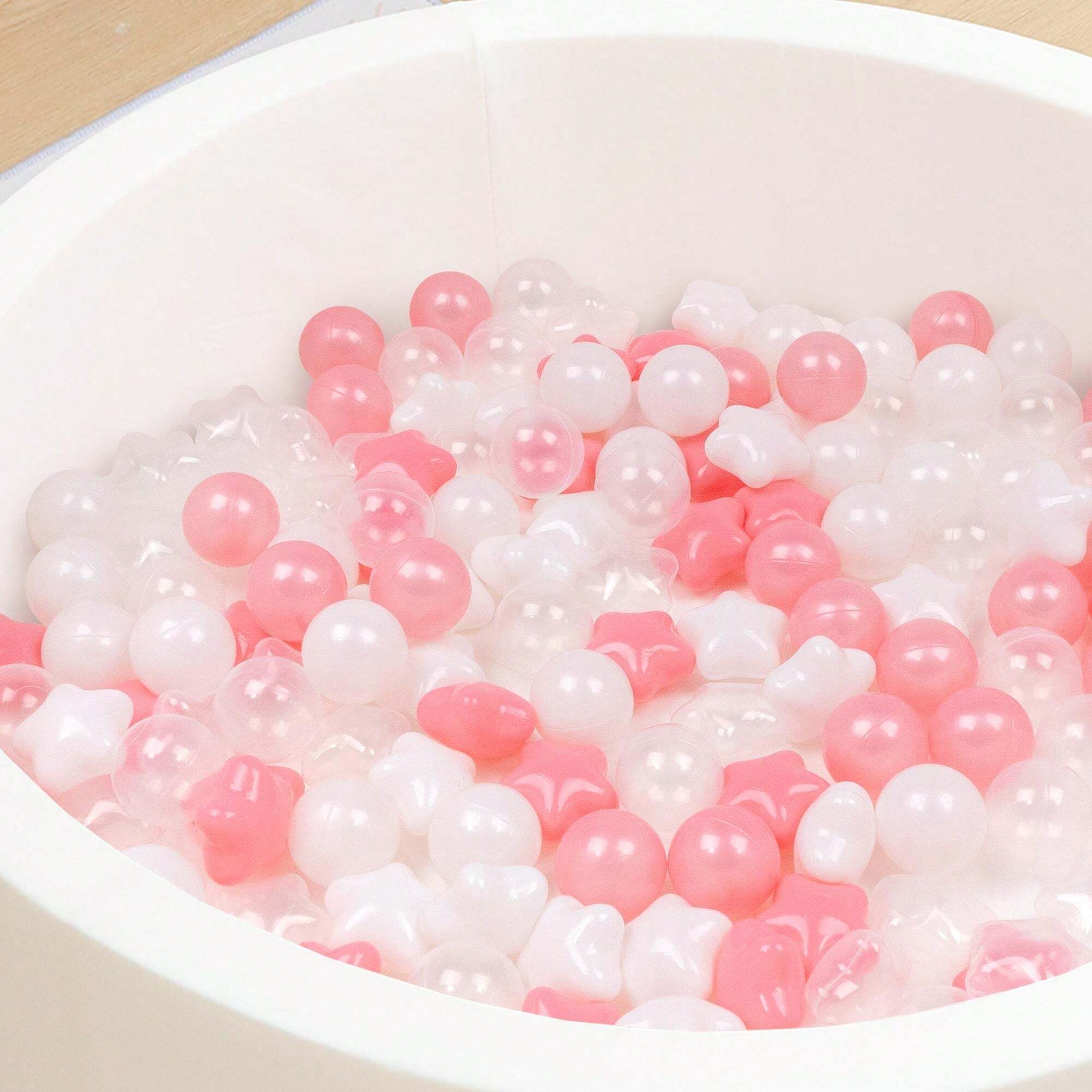 30pcs Soft Plastic Ball Pit Balls Mixed With Star Colorful Ocean Ball ...
