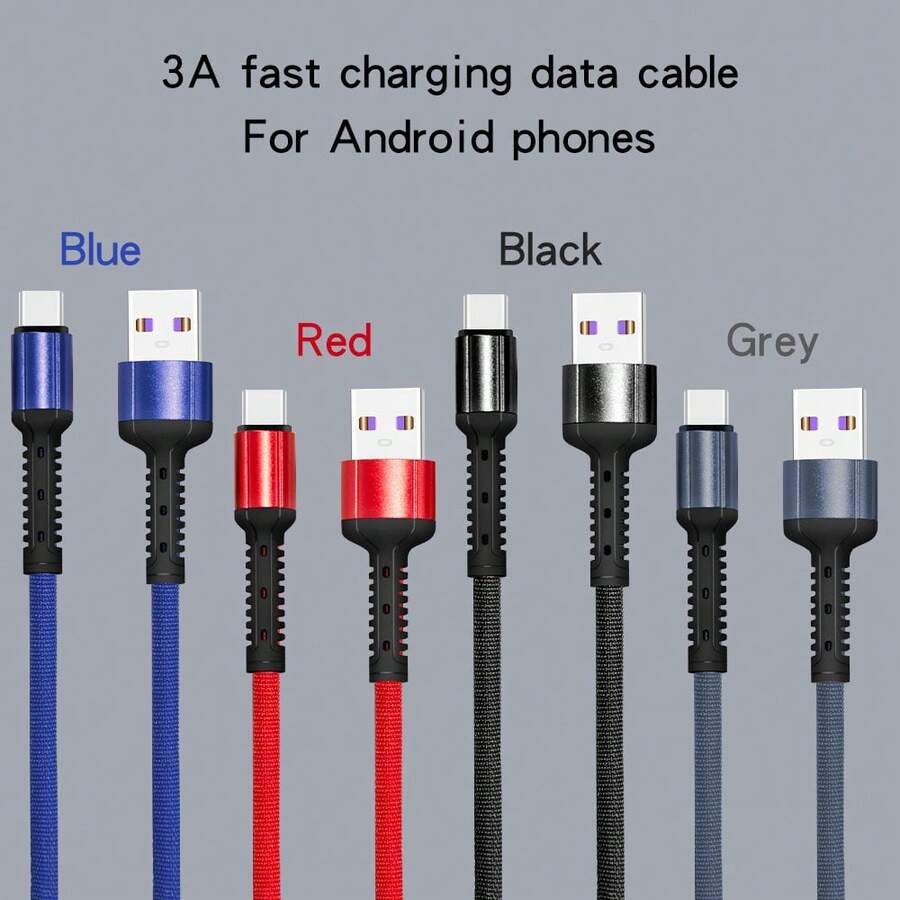 AZOMA USB Type C Cable, Charger Data Transfer Cord Braided Compatible ...