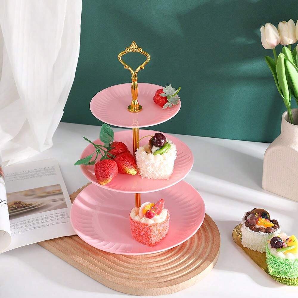 Style Three Layer Fruit Plate Dried Fruit Plate Afternoon Tea Subtitaic ...