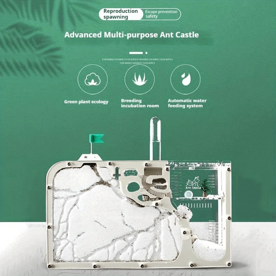 10-Piece Acrylic Ant Farm Castle Set With Hydration System And Plant ...