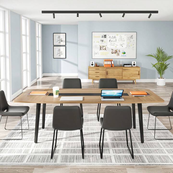 Tribesigns Tribesigns Desk Computer Table, Modern Boat-Shaped PC Table ...