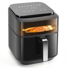 Freidora de Aire Sin Aceite 6,5L, Doble Resistencia, 8 Funciones ...