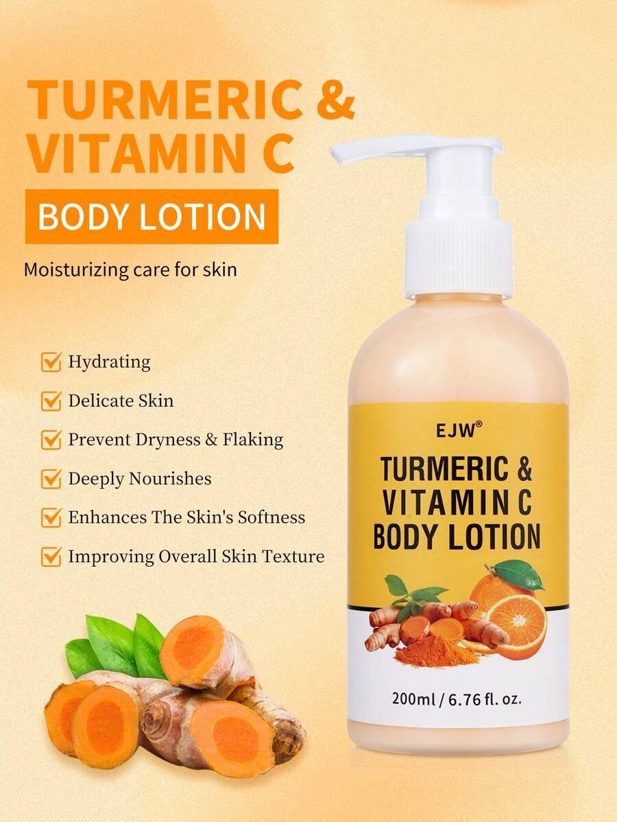 Turmeric And Vitamin C Body Lotion - Brightens And Evens Skin Tone ...