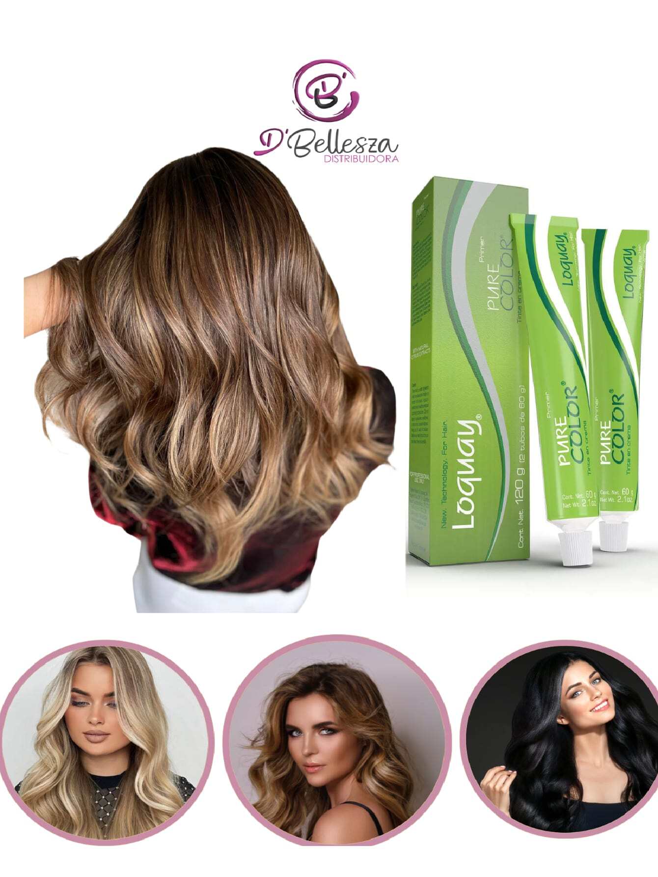 Loquay Tinte Permanente 2 Tubos de ml c/u + 1 Peróxido de120 ml | Moda ...