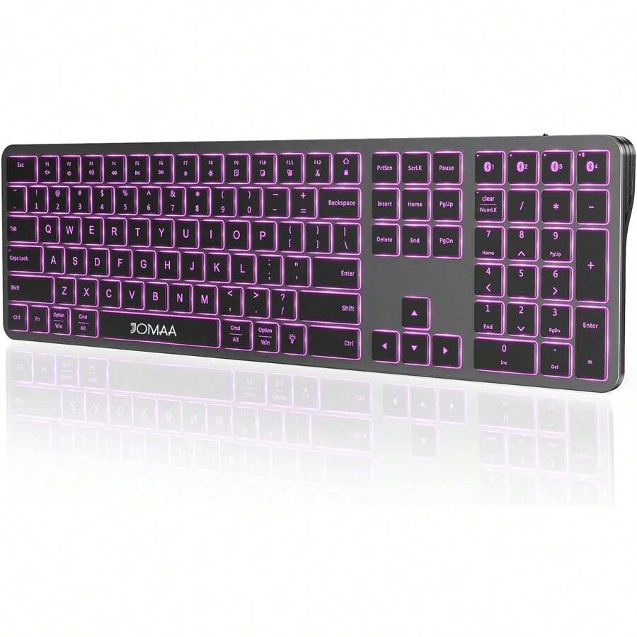 JOMAA JOMAA Ergonomic Bluetooth5.0 Connection Wireless Keyboard 7 ...