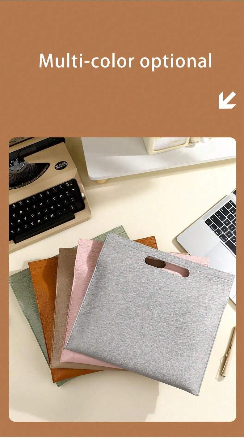 Leather Briefcase, Minimalist Design, High Capacity, High Aesthetic ...