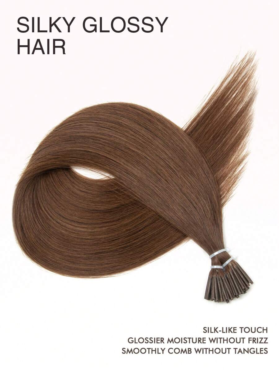 50 Pcs I Tip Hair Extensions Human Hair Extensions Color 60 Platinum ...