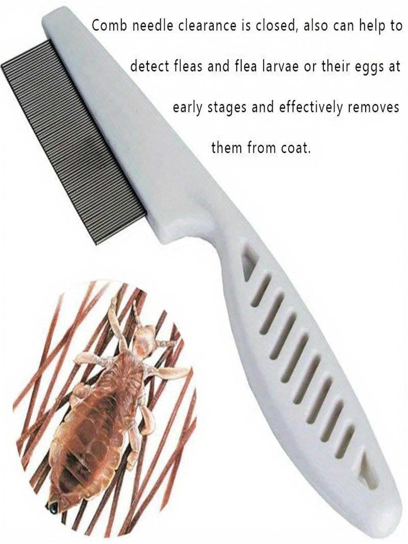 Stainless Steel Flea Comb For Cats And Dogs: Effective Insect Repellent ...