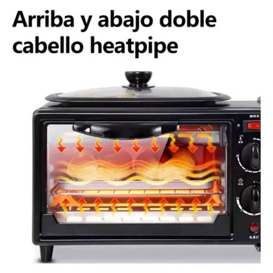 Horno 3 En 1 Maquina De Desayuno Sarten Cafetera Mini Horno | Moda de Mujer | SHEIN México