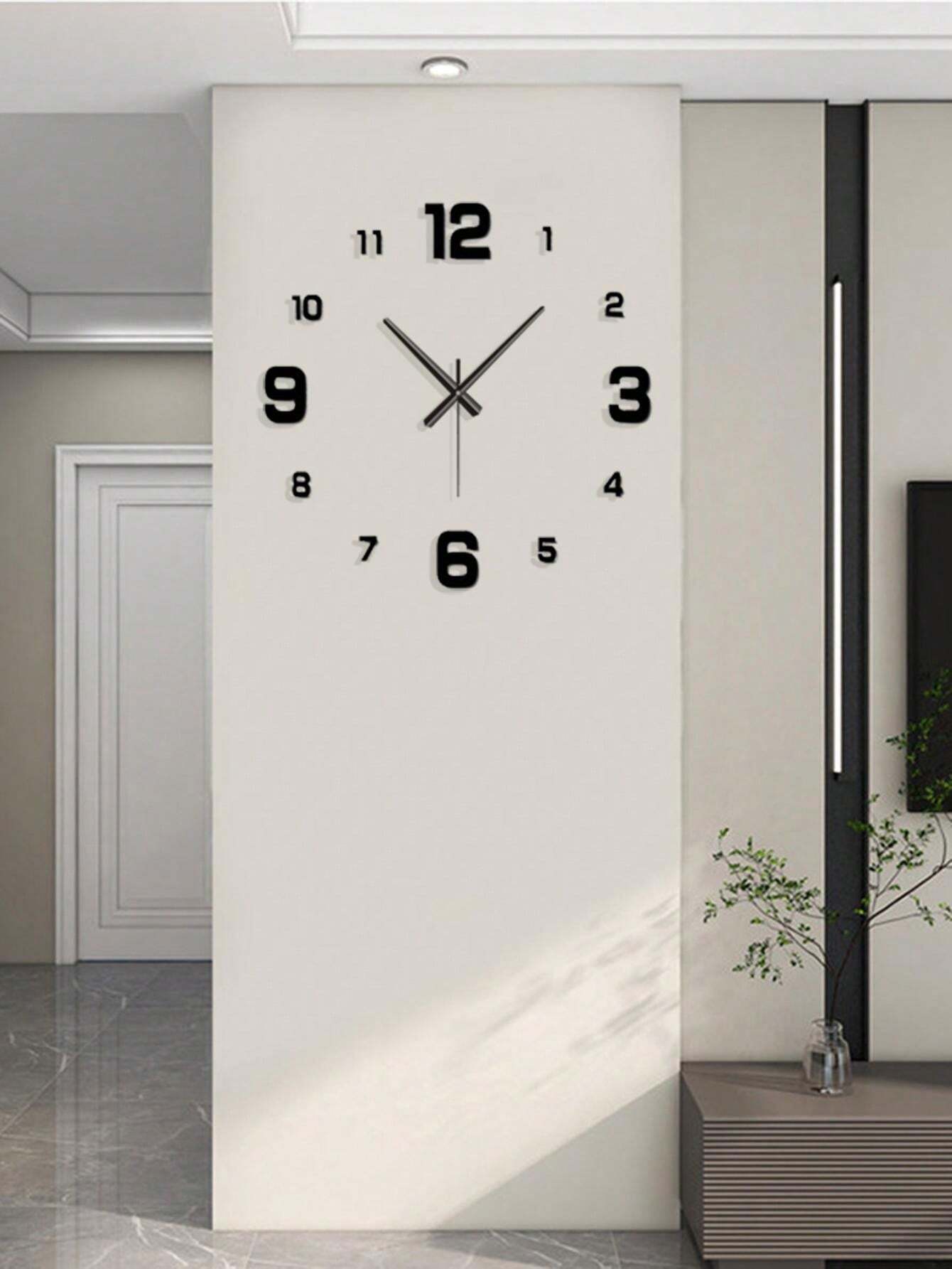 Reloj de pared digital silencioso montado en la pared, diseño ...