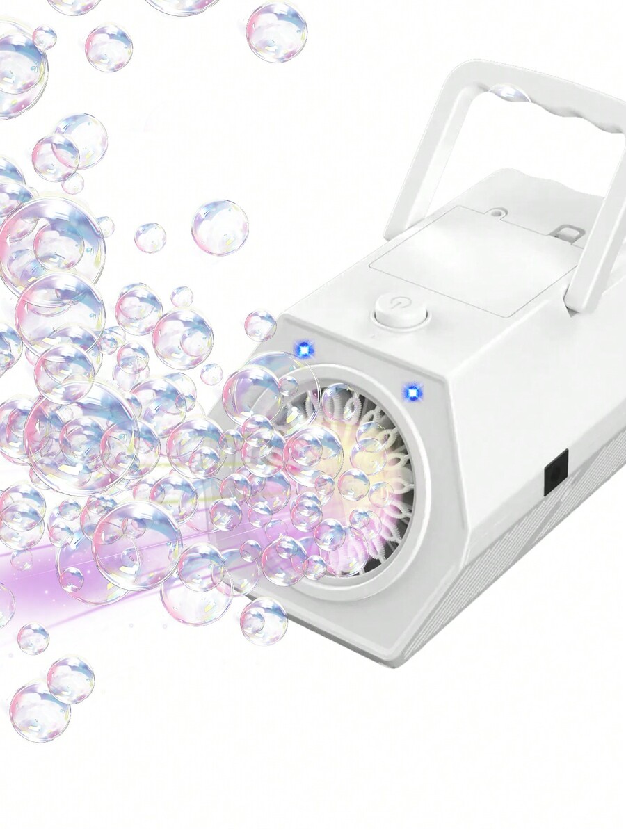Portable Hand-Held Bubble Machine, Automatic One-Key Bubble Maker For ...