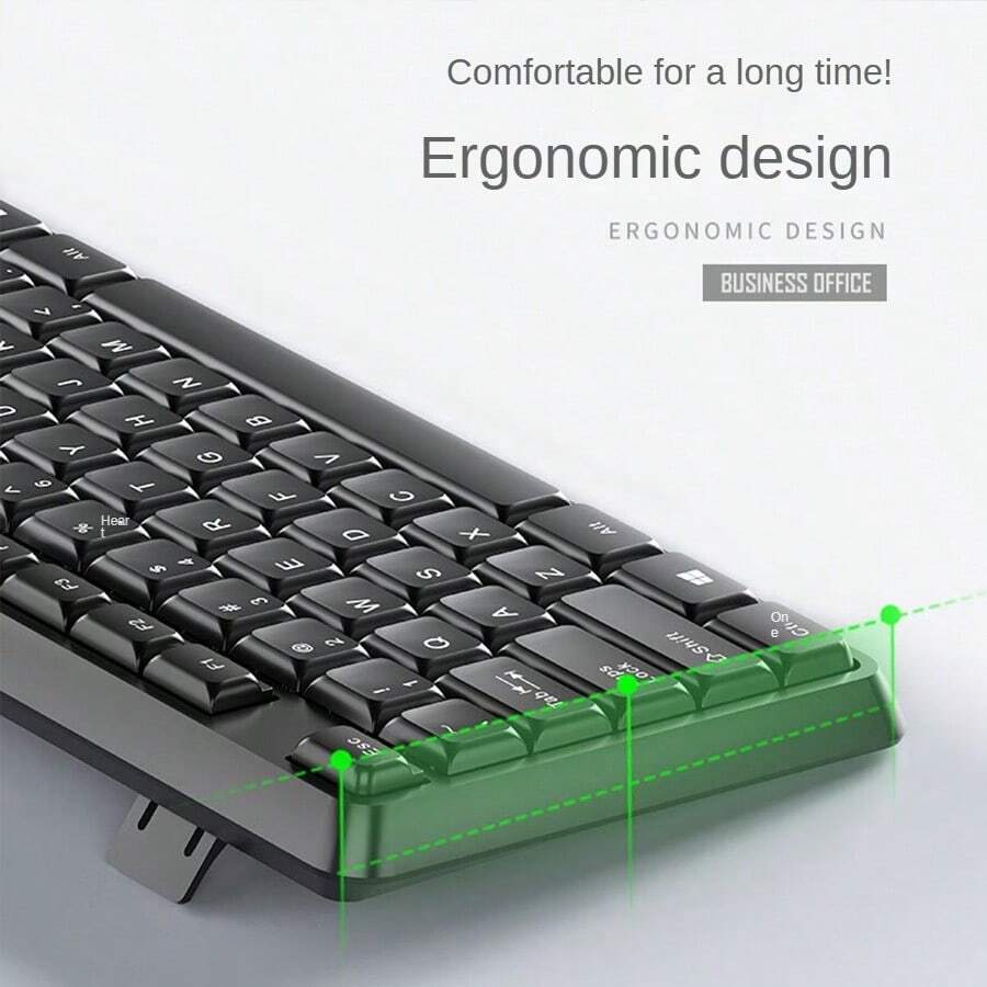 Mute Wireless Keyboard And Mouse Computer Laptop Girls Office Typing High Value Portable