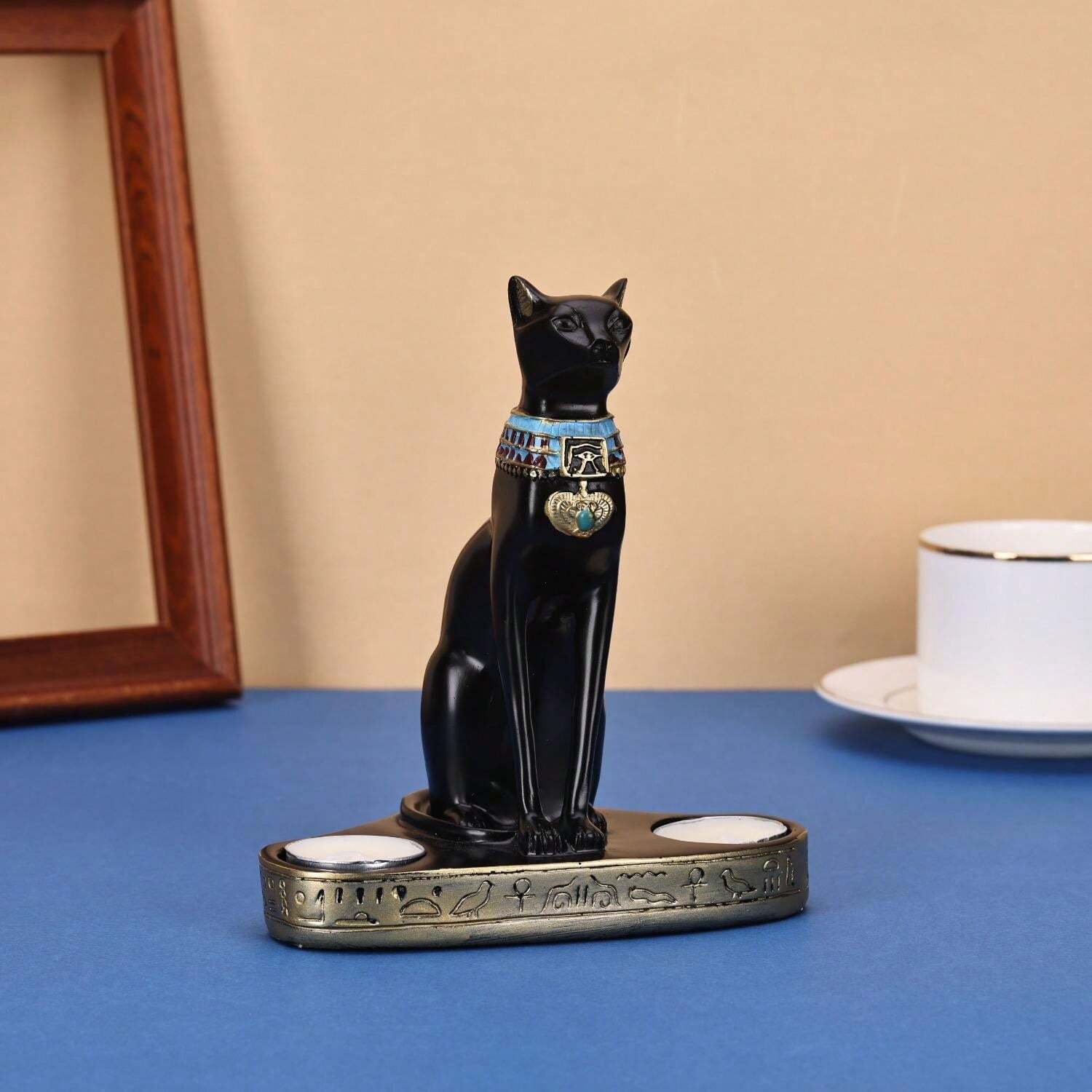 Egyptian Decor, Egyptian Statue, Black Cat, Best Cat Statue, Egyptian ...