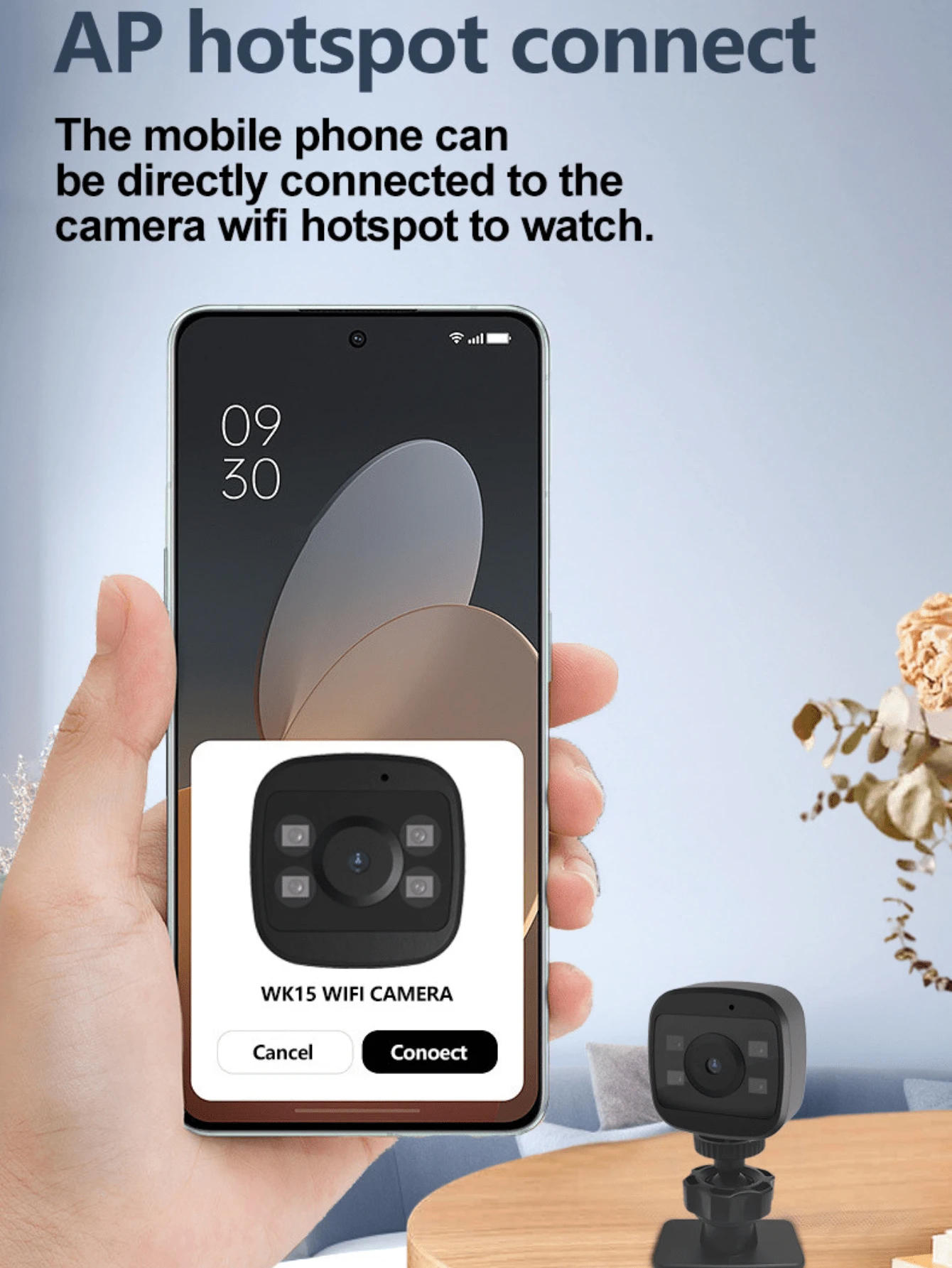 Hd Smart Mini Camera 720P Supports Bluetooth Connection WiFi Recording ...