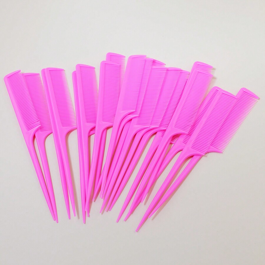 20pcs Sharp Tail Comb With Mouse Tail Handle For Heat-Resistant And ...