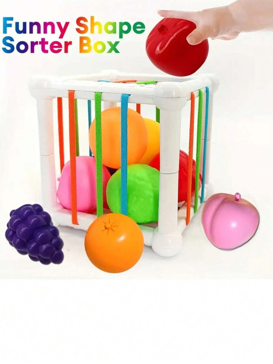 Cubo Didático com Elástico Cubo Pedagógico Encaixe Colorido ...