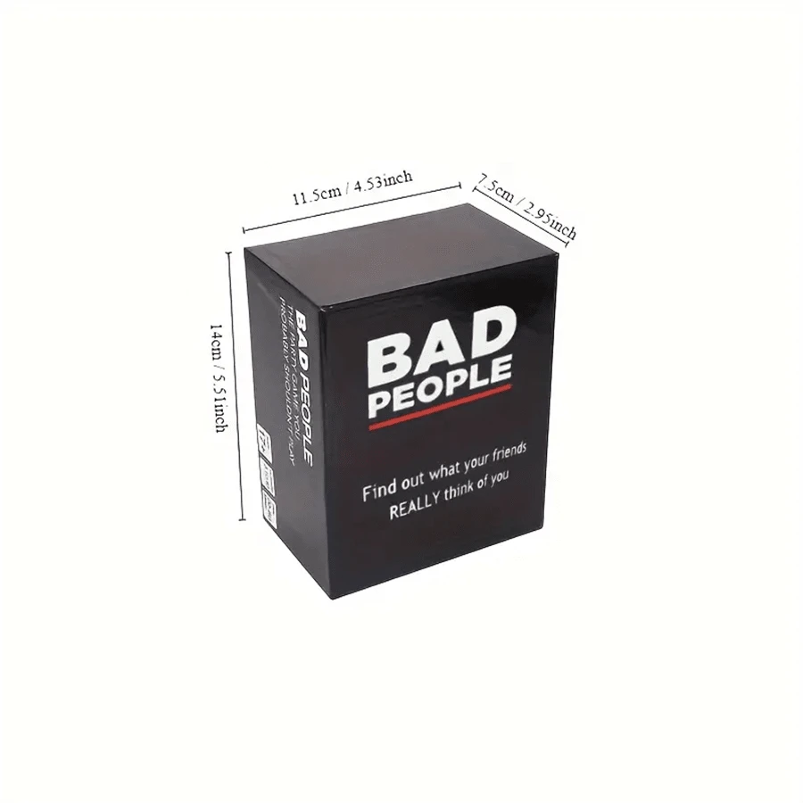 Bad People Party Board Game, Family Party Entertainment Game Cards ...
