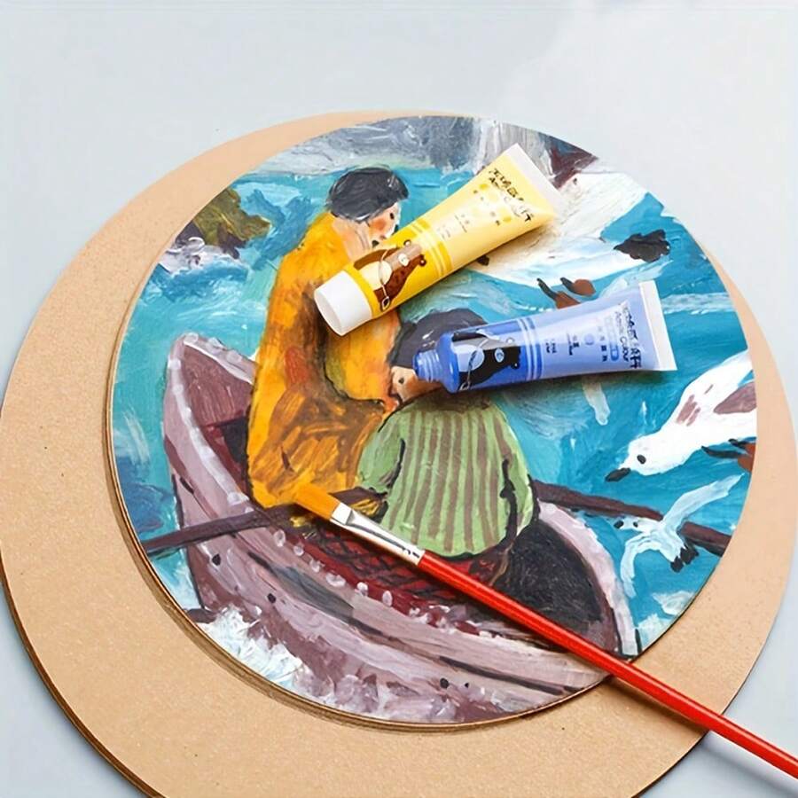 20 Blatt runde Kraftpappe mit matter Oberfläche - Pappe zum Malen ...