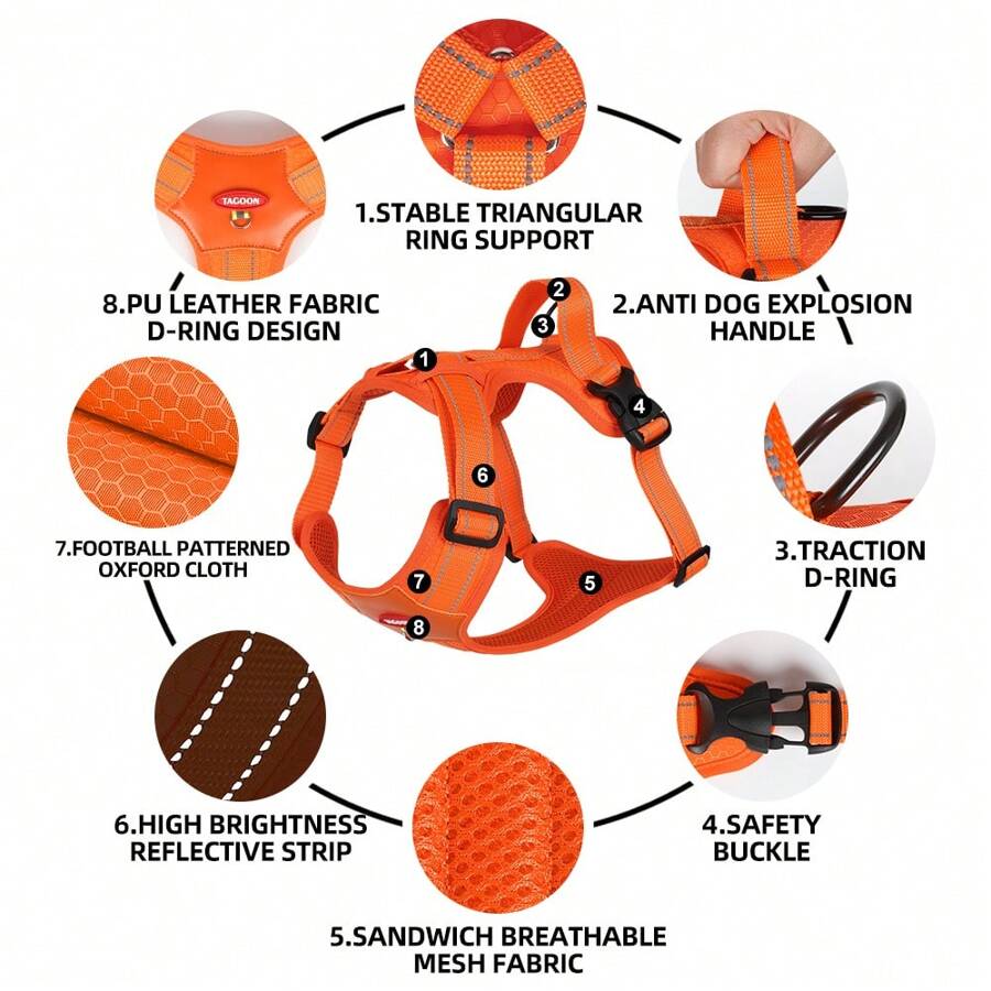 Pet Chest Harness, For Dogs, Corgi, Teddy, Medium-Sized Dogs, Puppies ...