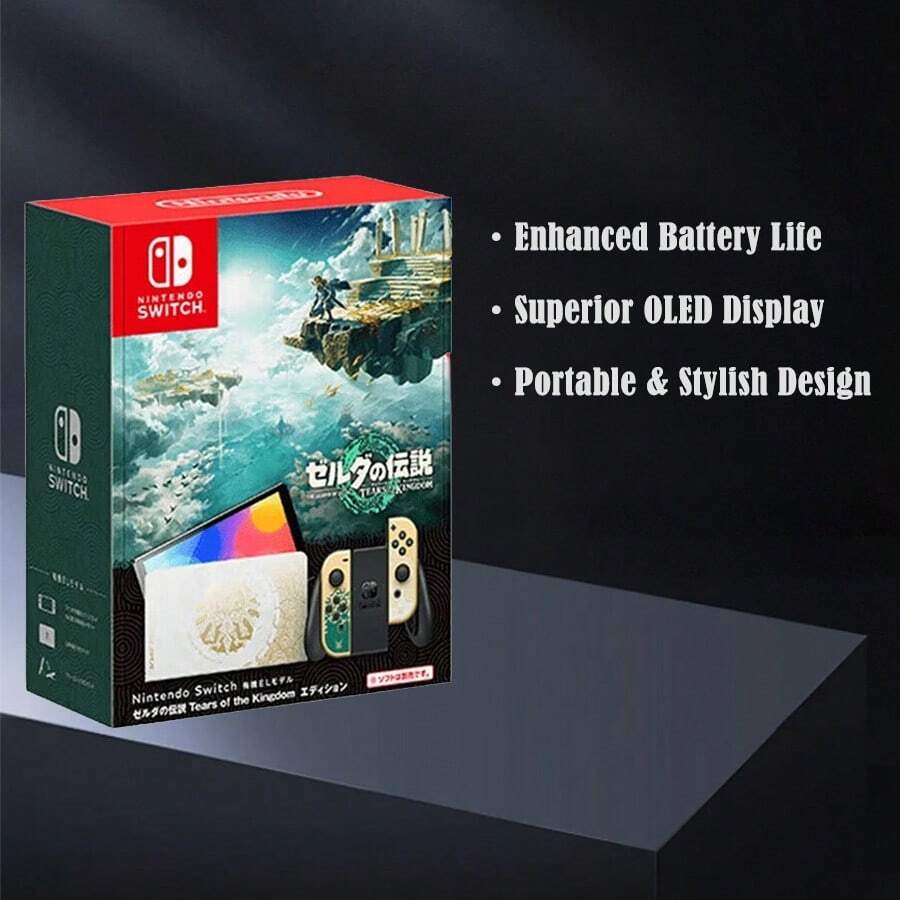 Nintendo Switch 1 件 Nintendo Switch OLED 型号，日文版，适合家庭聚会、休闲和娱乐（塞尔达传说：王国之泪 ...