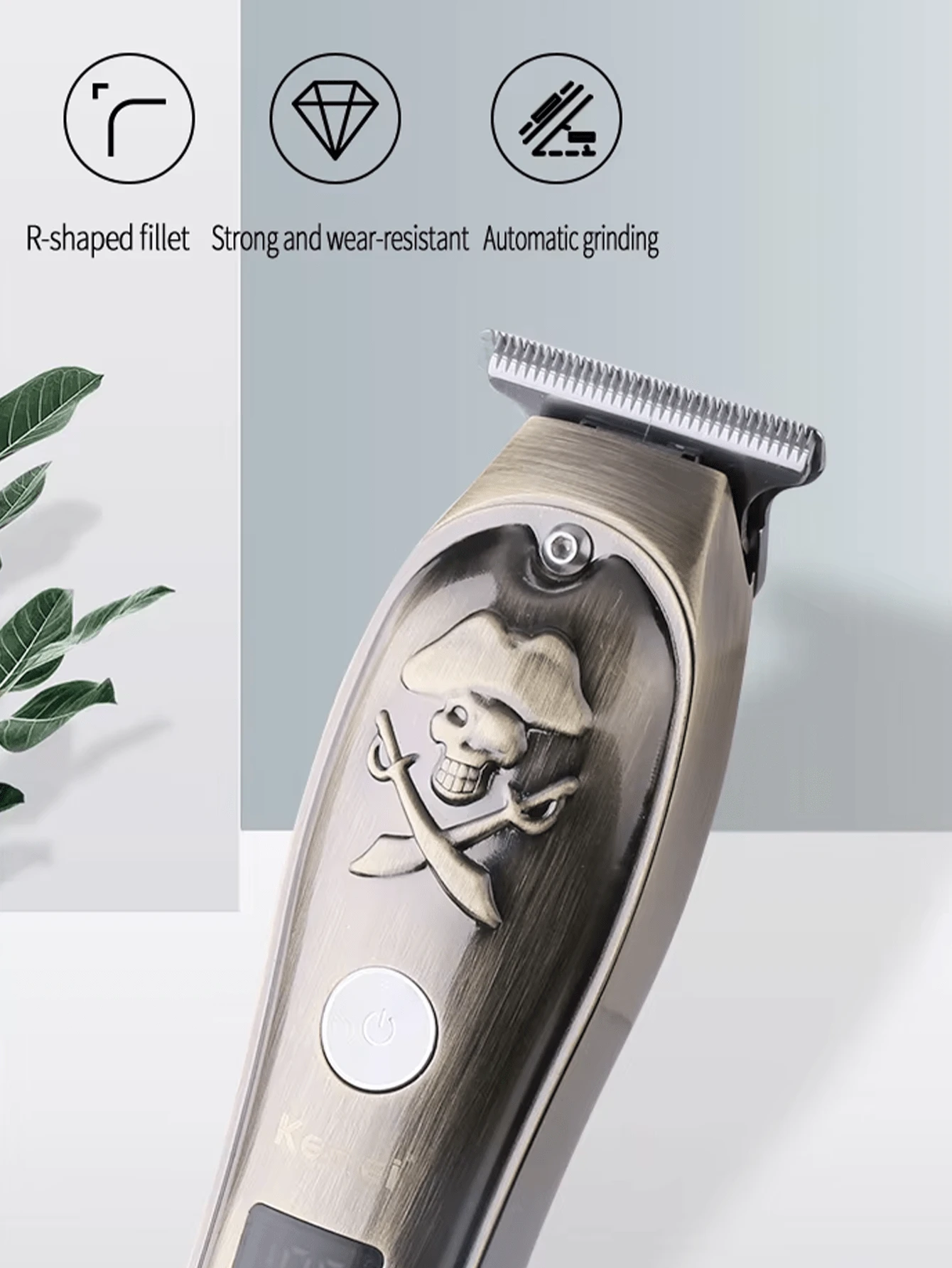 Usb Rechargeable Cordless Portable Hair Clipper Kemei KM-2231 Mini LCD ...