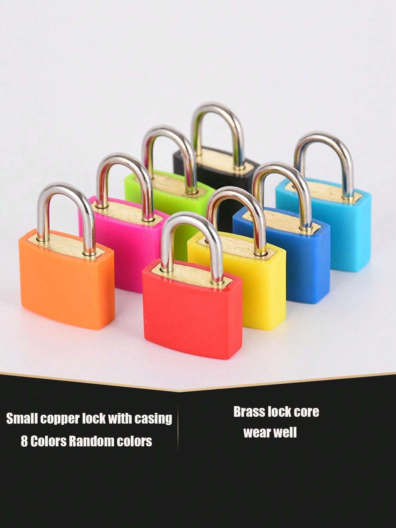 1pc Luggage Lock Copper Core Padlock Color Small Lock Luggage Locker ...