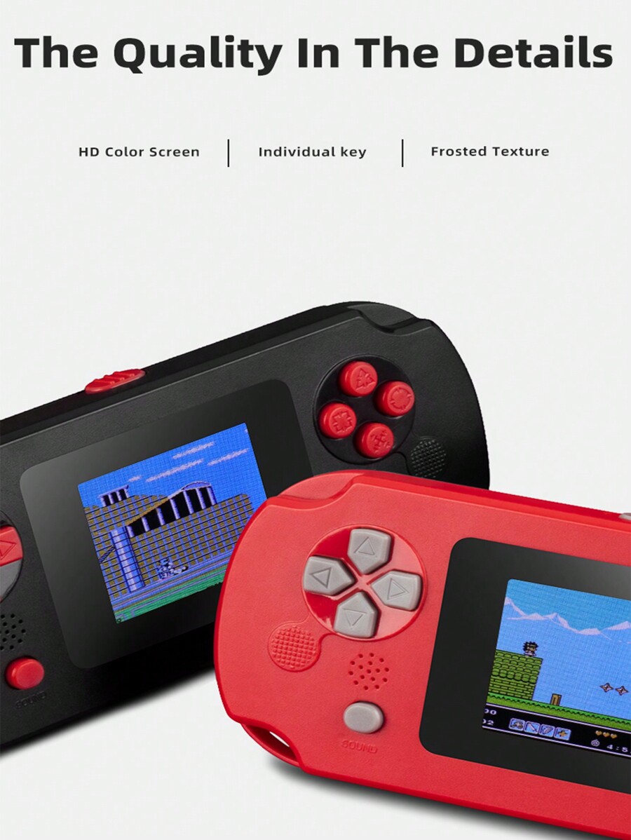 GAMINJA 8-Bit Handheld Game Console With 128 Classic Games, Mini Retro Portable Game Player With ...