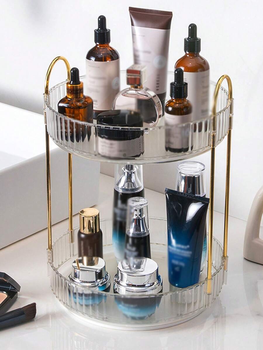 Rotating Cosmetics Storage Box Multilayer Dressing Table Lipstick ...