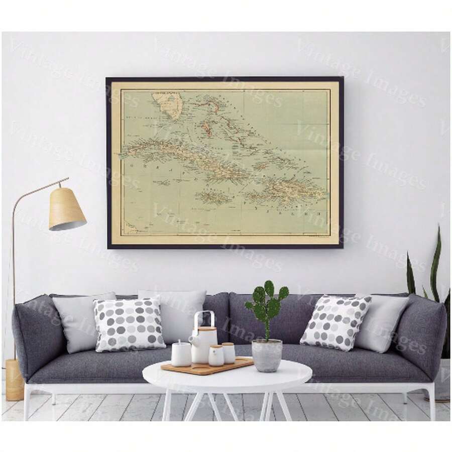 Vintage Imagery Old Map Of The Bahamas Historic Bahama Map 1888 Antique ...