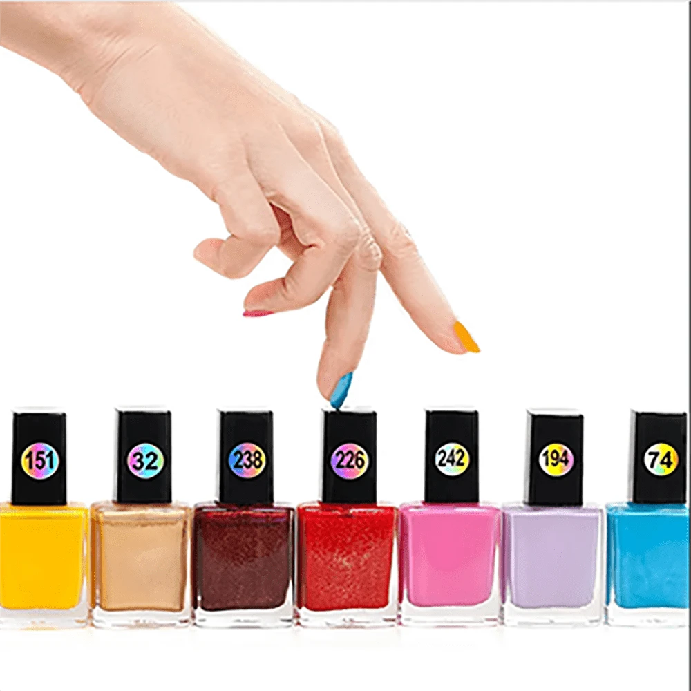 1-500 Number Sticker Label For Nail Polish Color Gel Varnish Marking ...