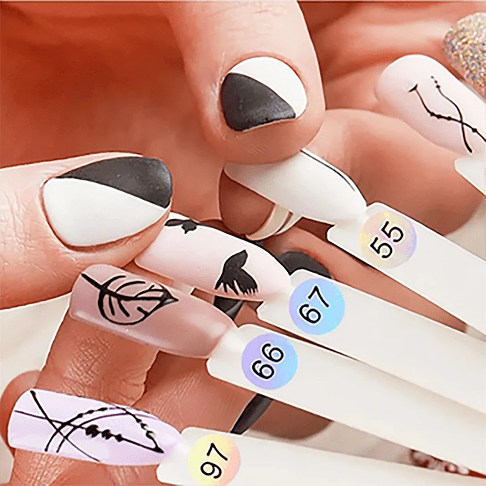 1-500 Number Sticker Label For Nail Polish Color Gel Varnish Marking ...