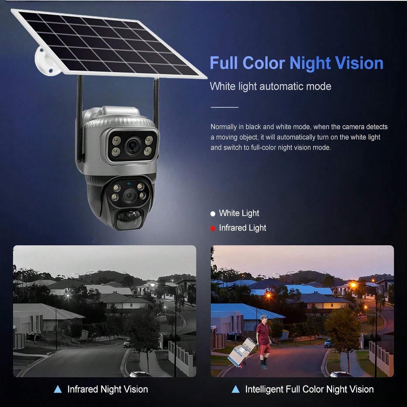 V380PRO 10X Zoom 8MP Dual-Lens Security Solar Cameras, 4G Cellular ...