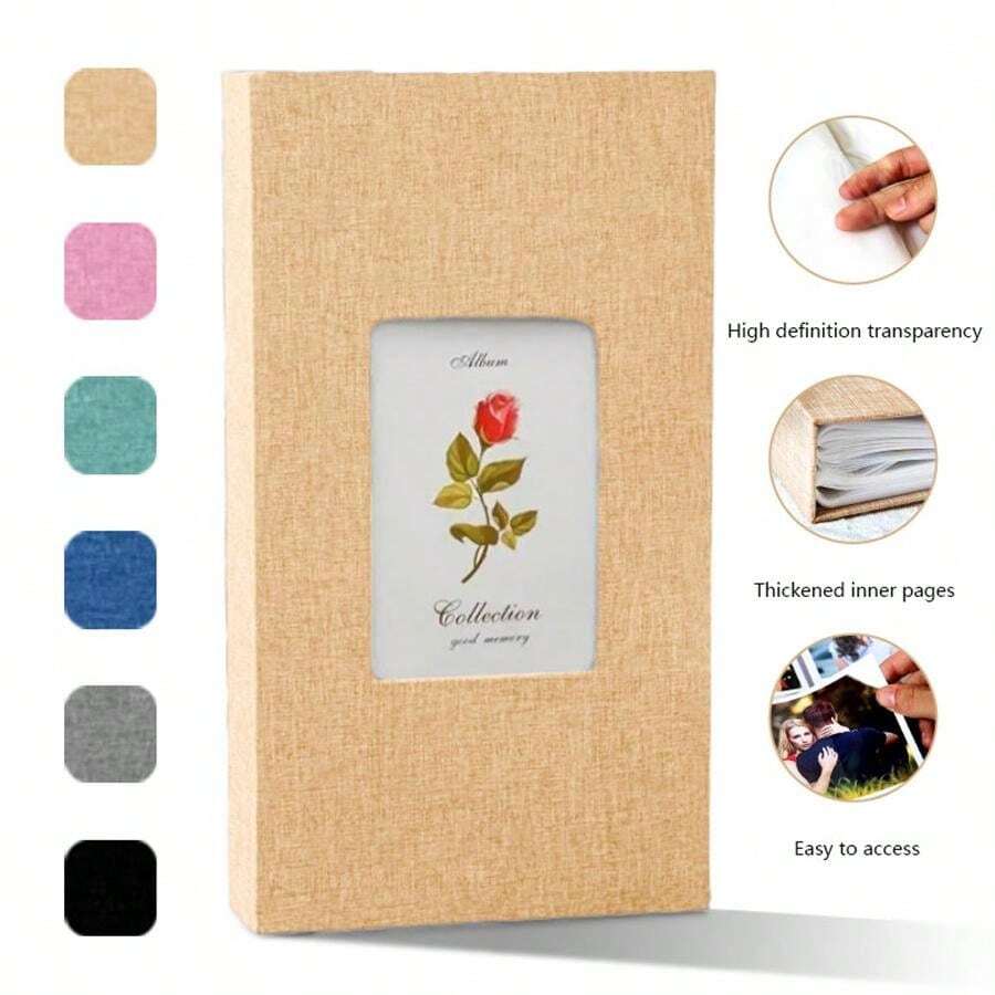 Album fotografico con copertina in tessuto di lino, 300 tasche per ...