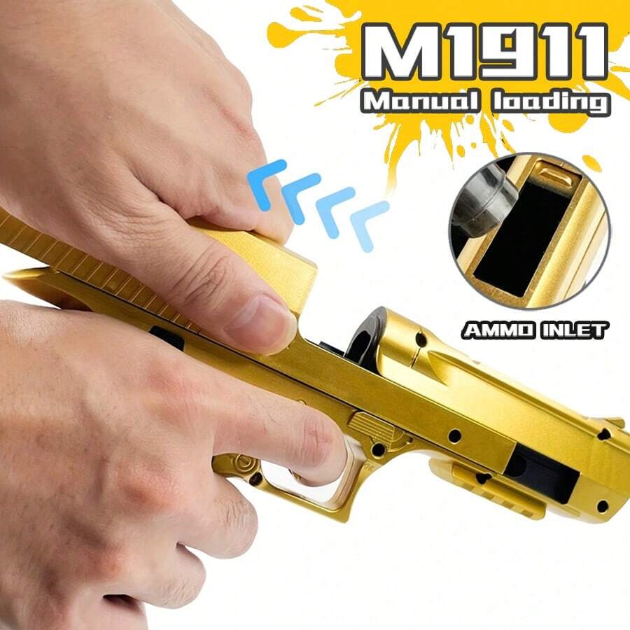 Manual Blaster Pistol - Toy Gun Pistol Without Charge, For Backyard Fun ...