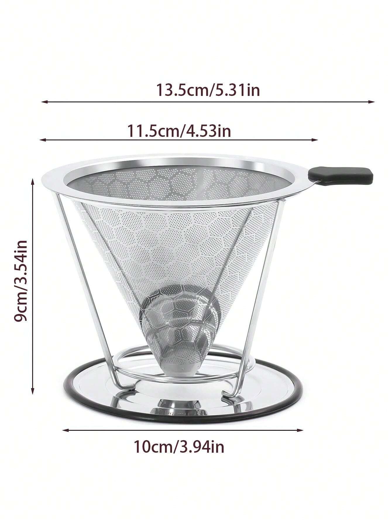 Pour On Coffee Dropper, Stainless Steel Filter, Easy To Clean Paperless ...