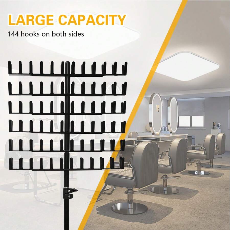 Adjustable Iron Wig Braid Display Stand Holder, Freestanding Braiding ...