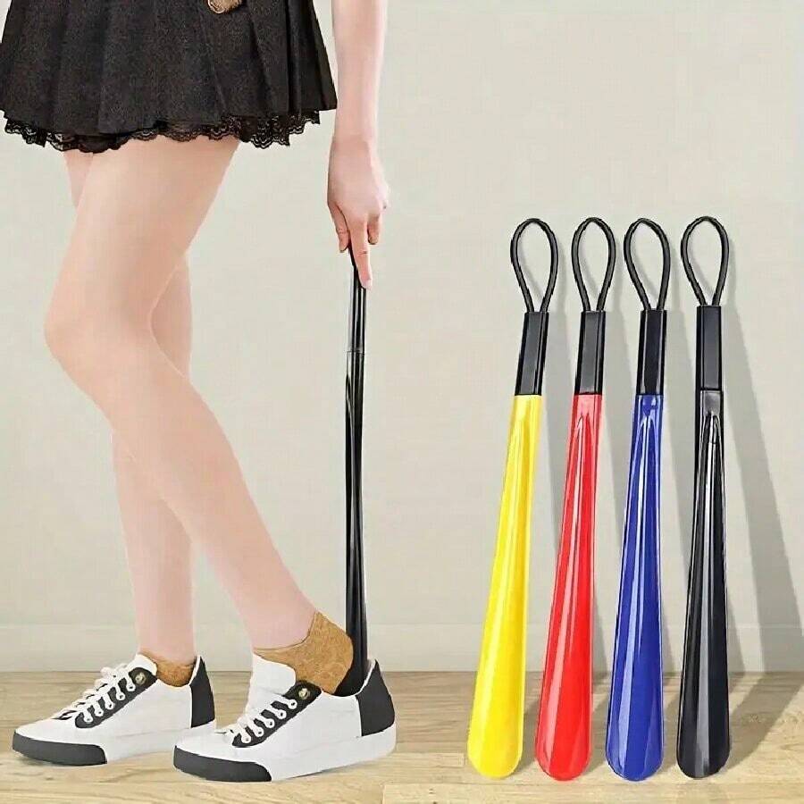 1pc Extra Long Flexible Plastic Shoe Horn, Convenient For Wearing ...