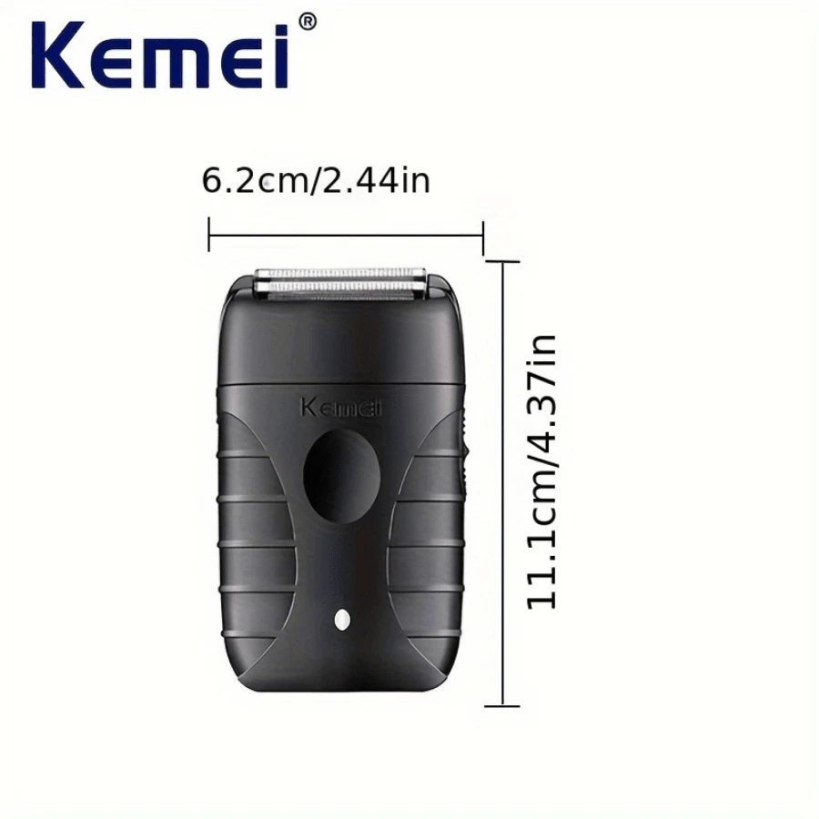 Kemei KM-T95 Electric Shaver For Men, USB Rechargeable Portable Razor ...