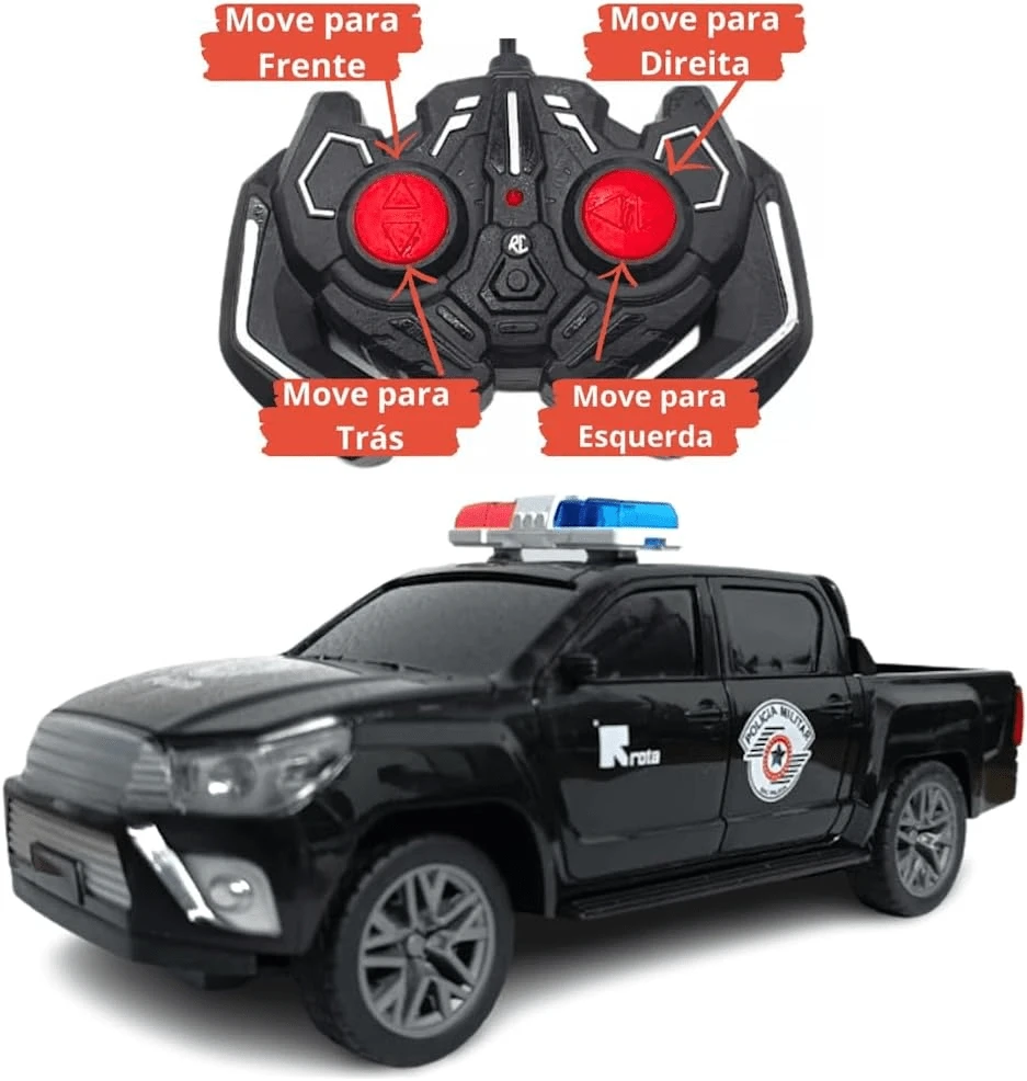 HILUX Full Remote Control Police Pickup Truck | SHEIN USA