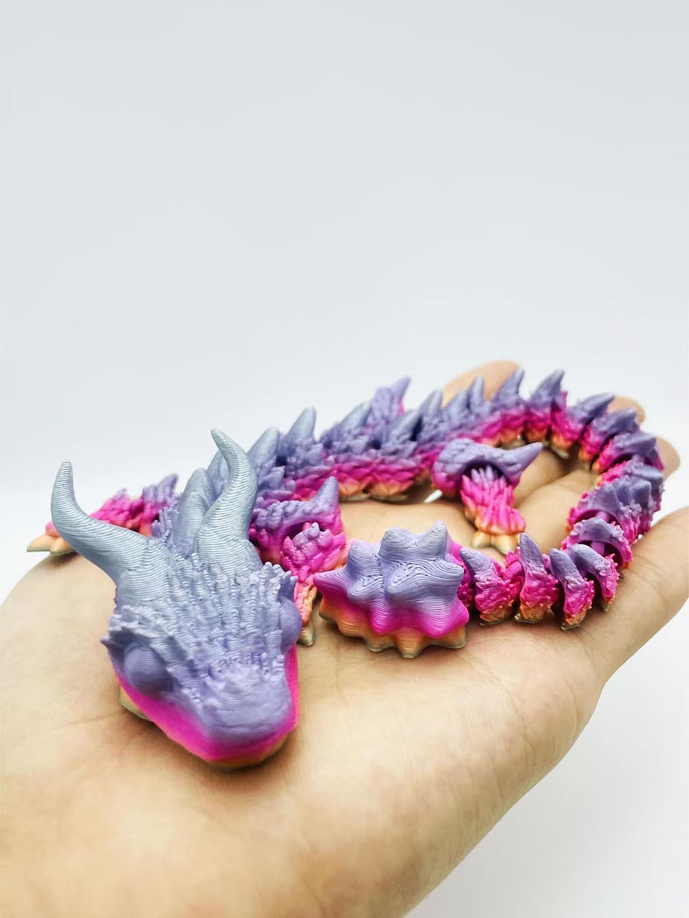 Figure de bison dragon en polyréine à articulation dynamique imprimée ...