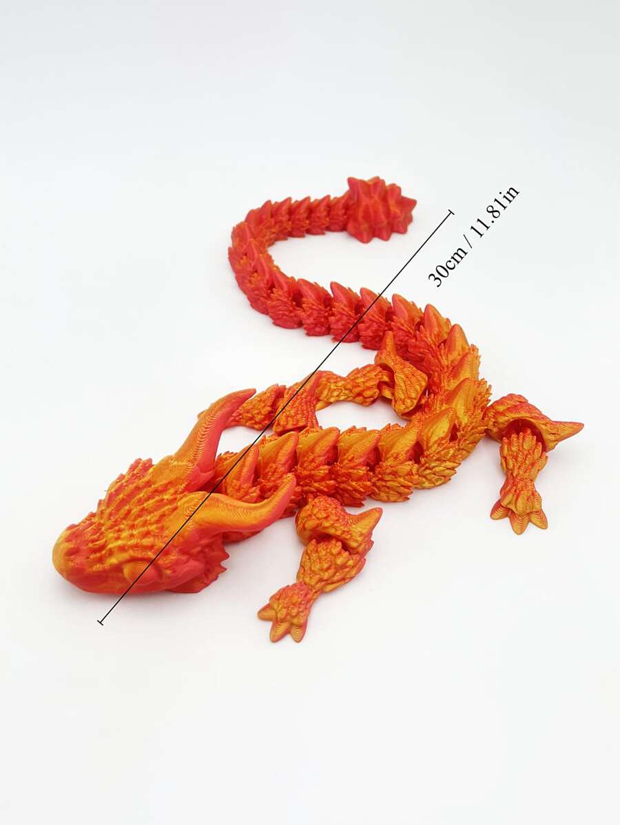 3D Printed Dynamic Joint Polyresin Bison Dragon Figure, Collectible Toy ...