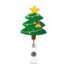 1pc,Christmas Glitter Badge Reel,Christmas Retractable Badge Holder ...