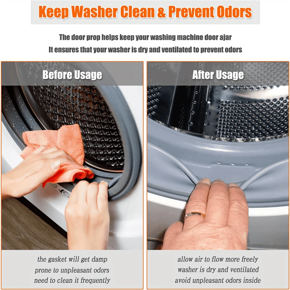 Washing Machine Door Support Pole - Use Flexible Pole To Keep Washing ...