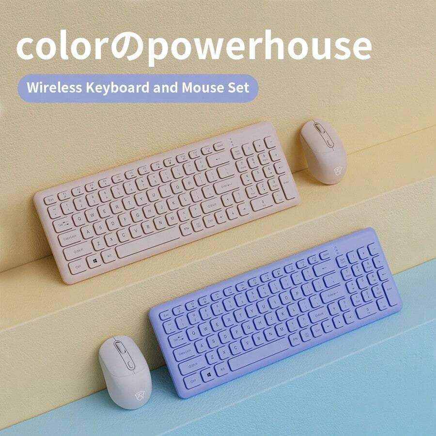 Women's Office Wireless Keyboard Mute Computer High Value Purple ...