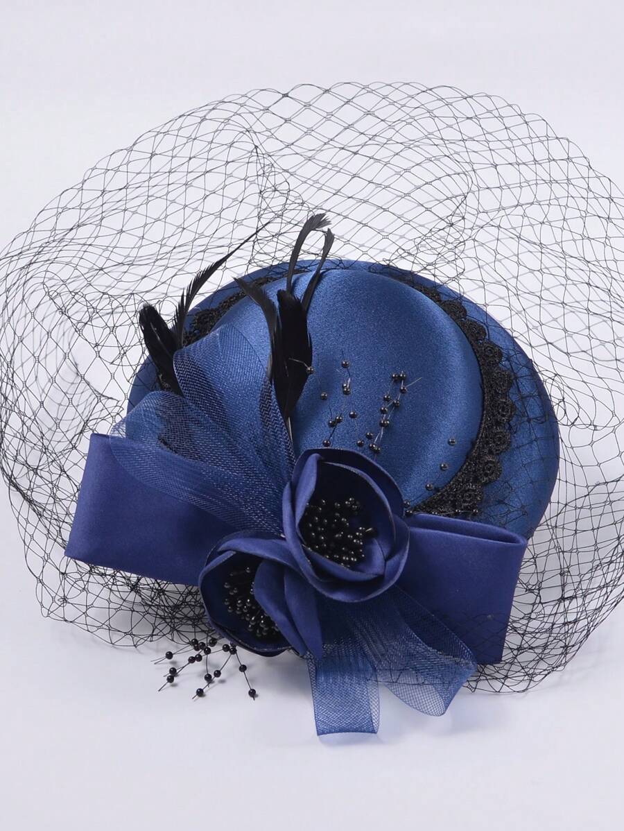 Marineblauer Mini Hut im französischen Stil für Partys und Kopfschmuck ...