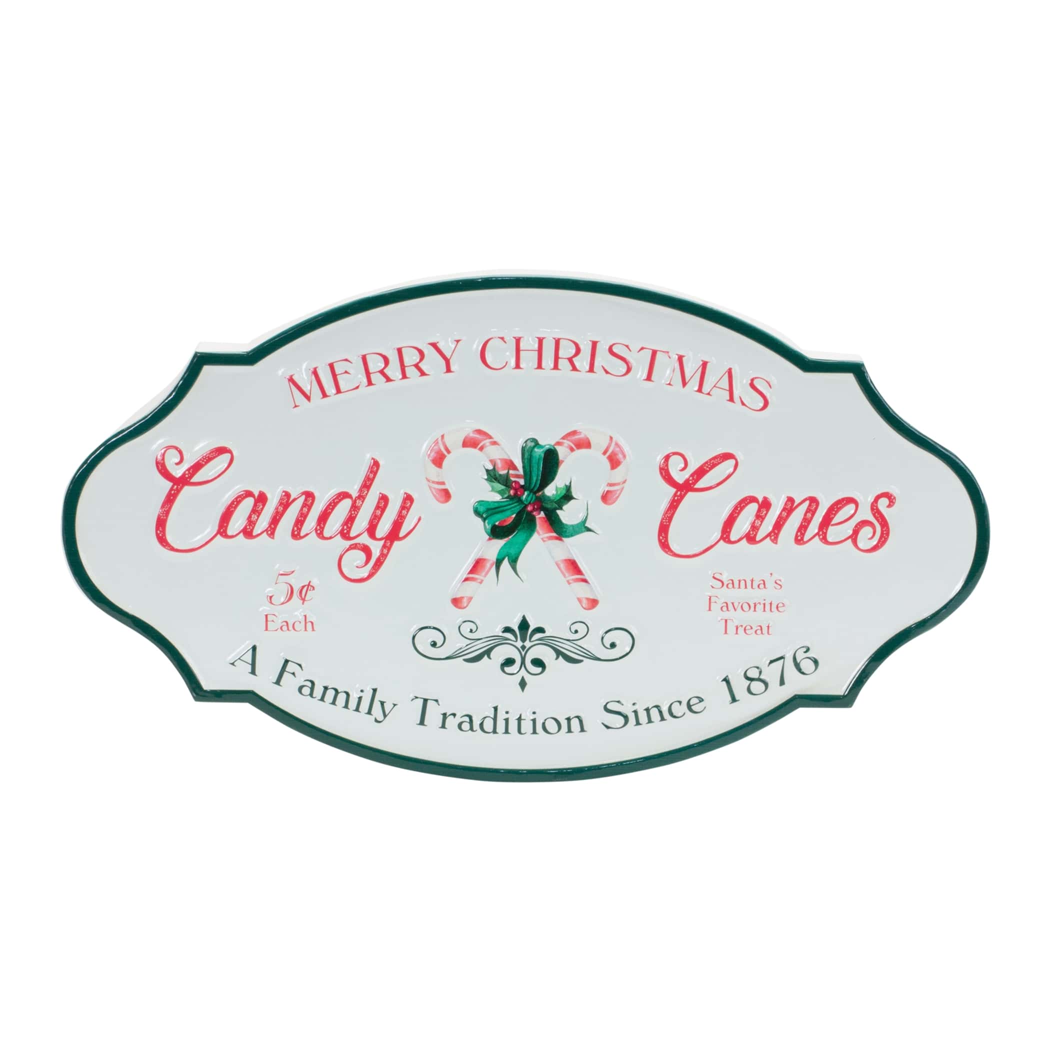 Melrose International Candy Canes Wall Sign | SHEIN USA
