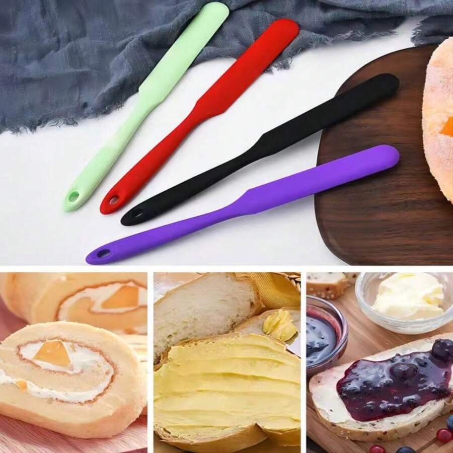 Silicone Spatula - Fully Wrapped Cake Decorating Icing Spatula, Baking ...