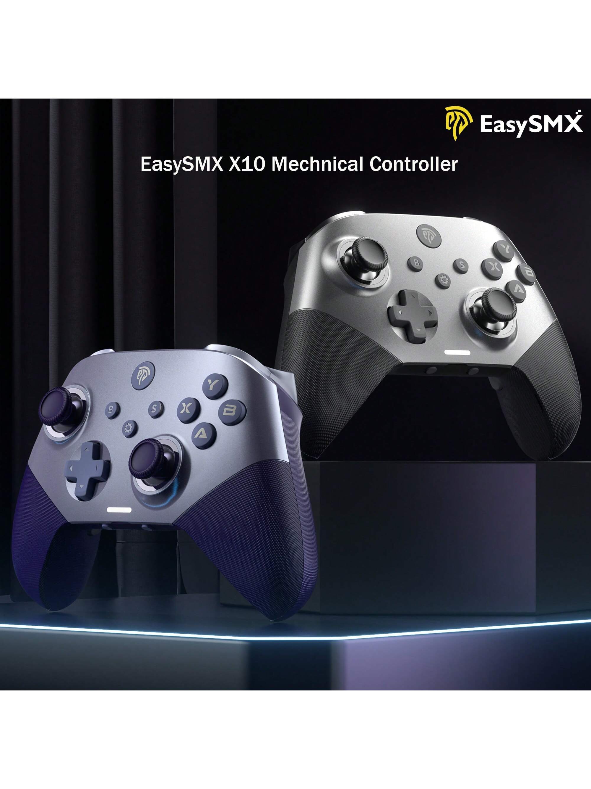 EasySMX EasySMX X10, PC And Multiplatform Gaming Controller With Full Mechanical Buttons And ...